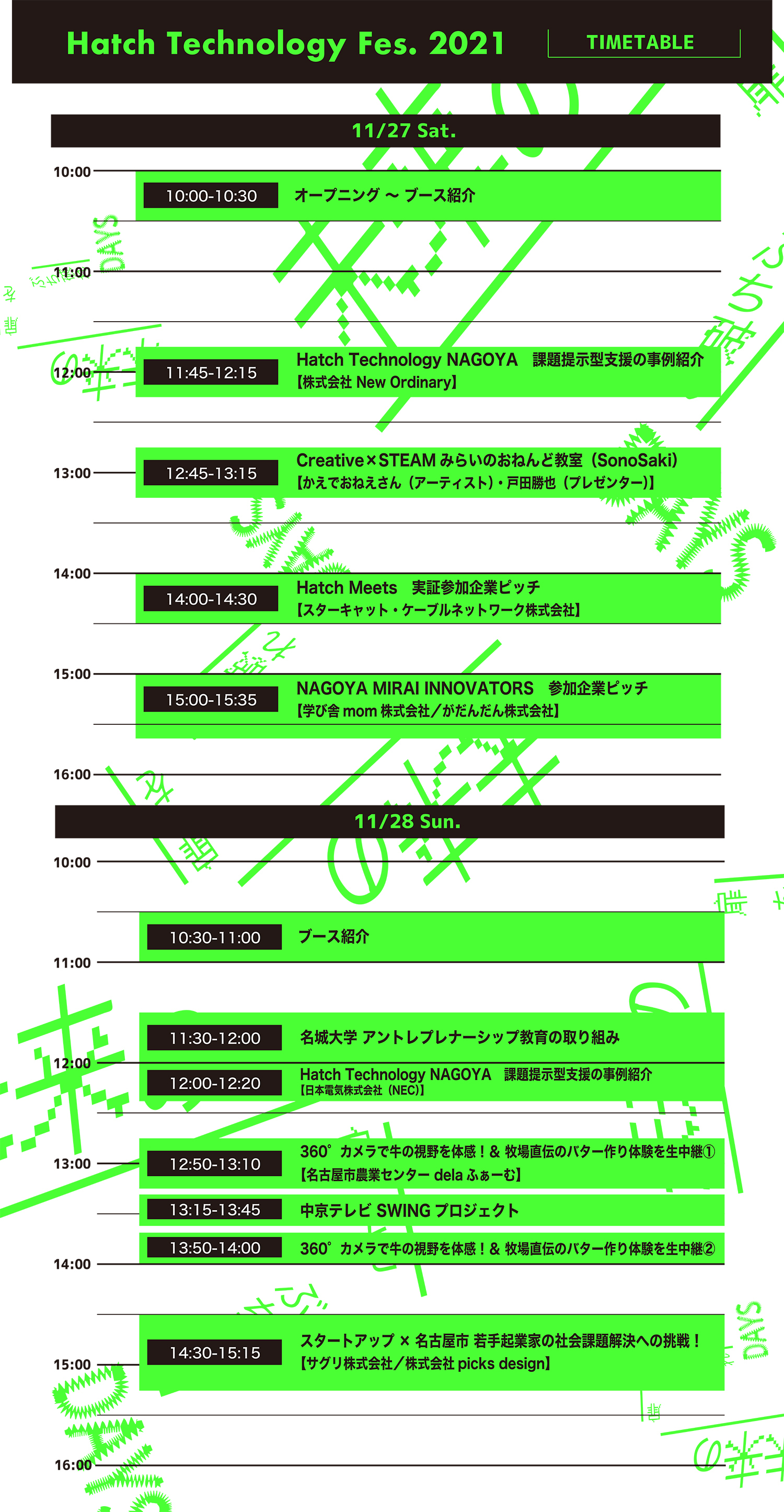 先進技術体験イベント 「Hatch Technology Fes. 2021 ～未来の扉をぶち破れDAYS～」 に登壇します。11/28(日 ...